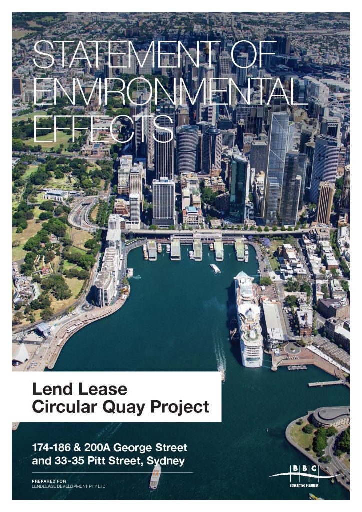 Lend Lease Circular Quay Project - BBC Consulting Planners